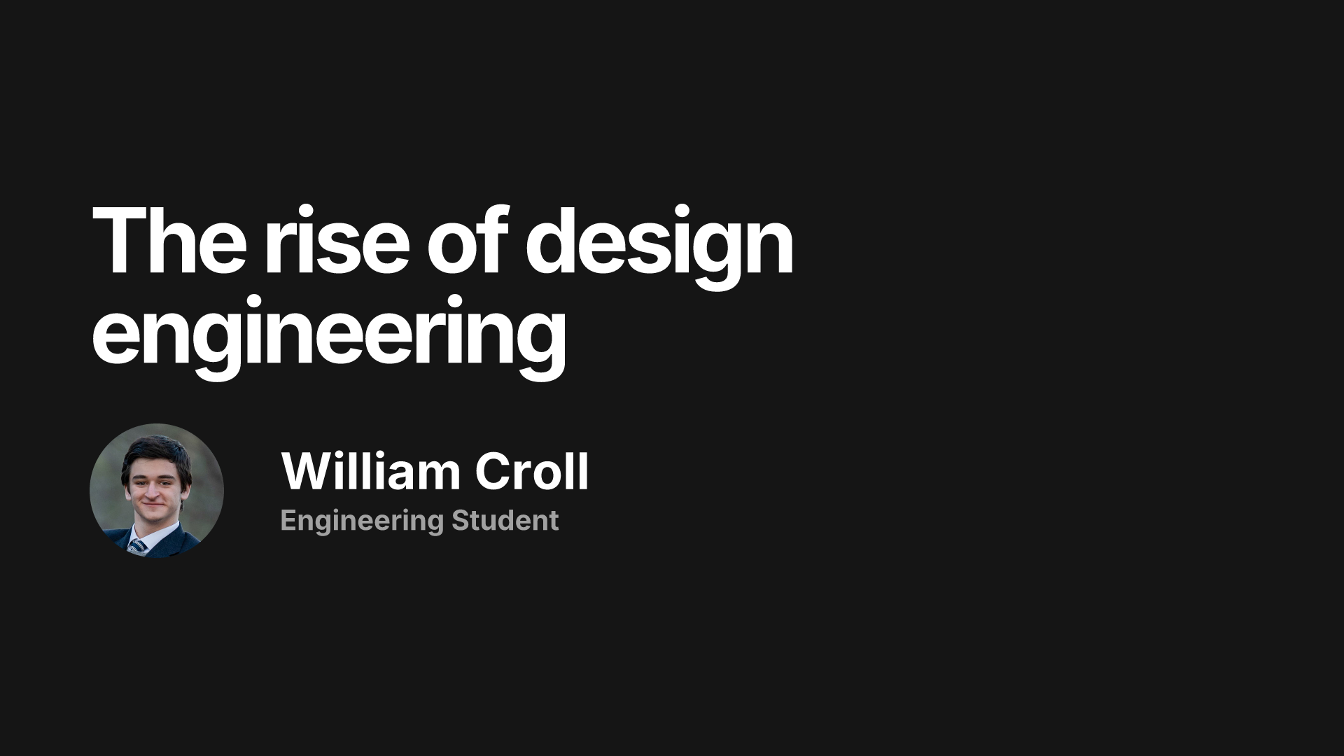 The rise of design engineering